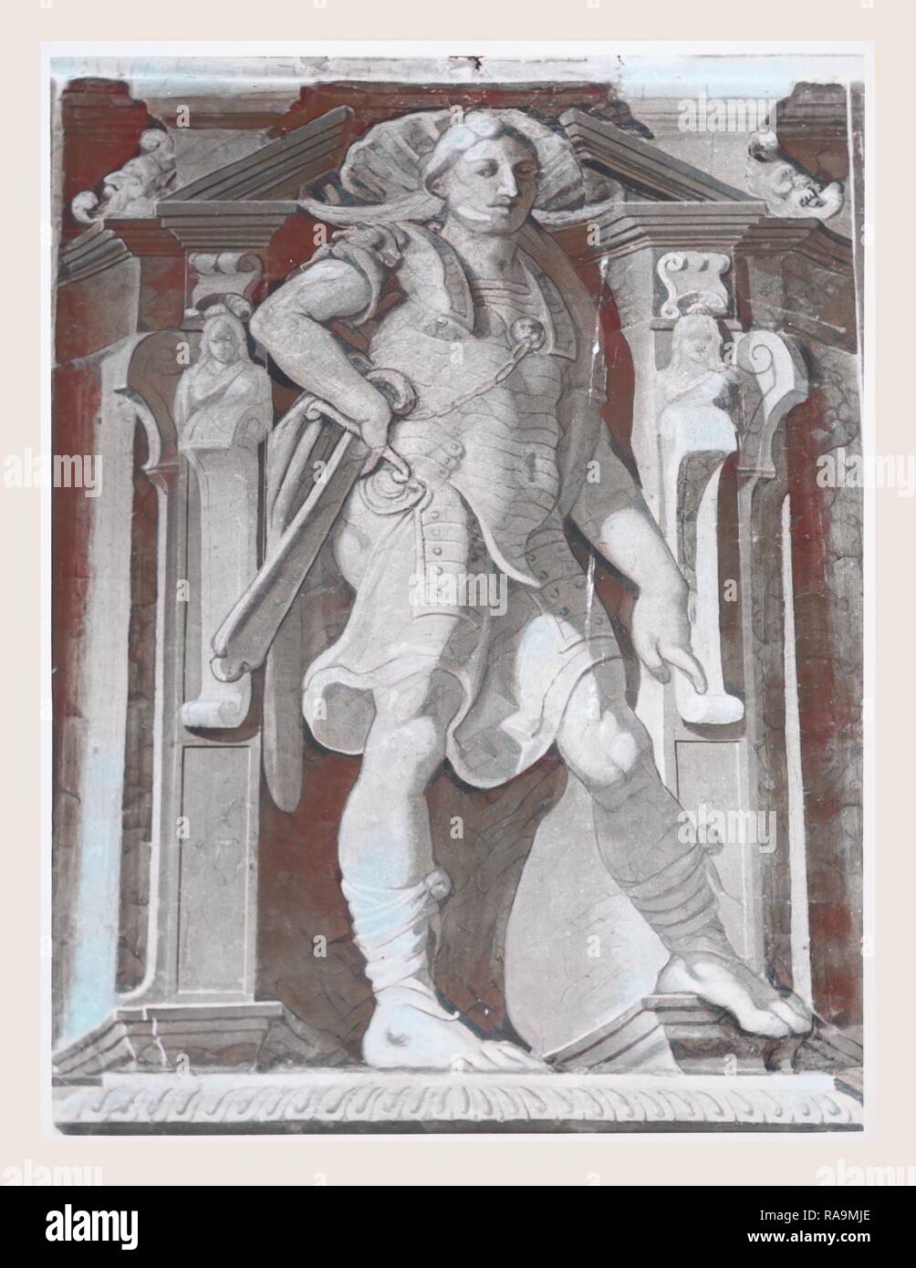 Lazio, Viterbo, Bagnaia, Villa Lante. Reimagined by Gibon. Classic art ...