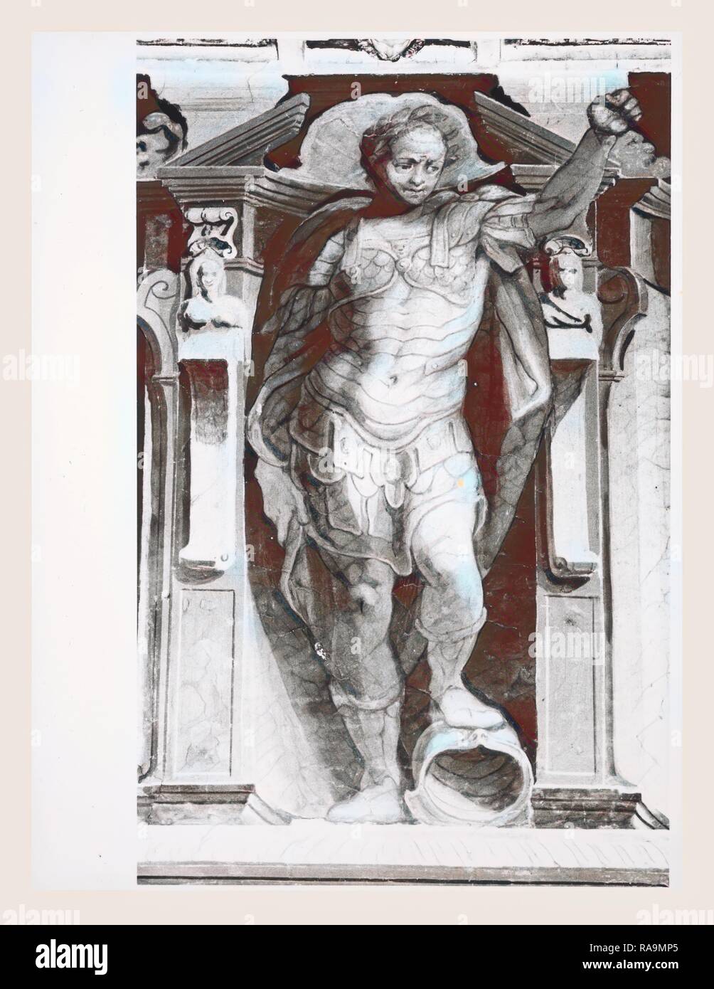 Lazio, Viterbo, Bagnaia, Villa Lante. Reimagined by Gibon. Classic art ...