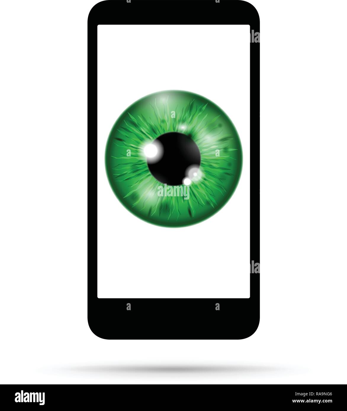 Abstract microchip processor on Stock Vector Images - Alamy