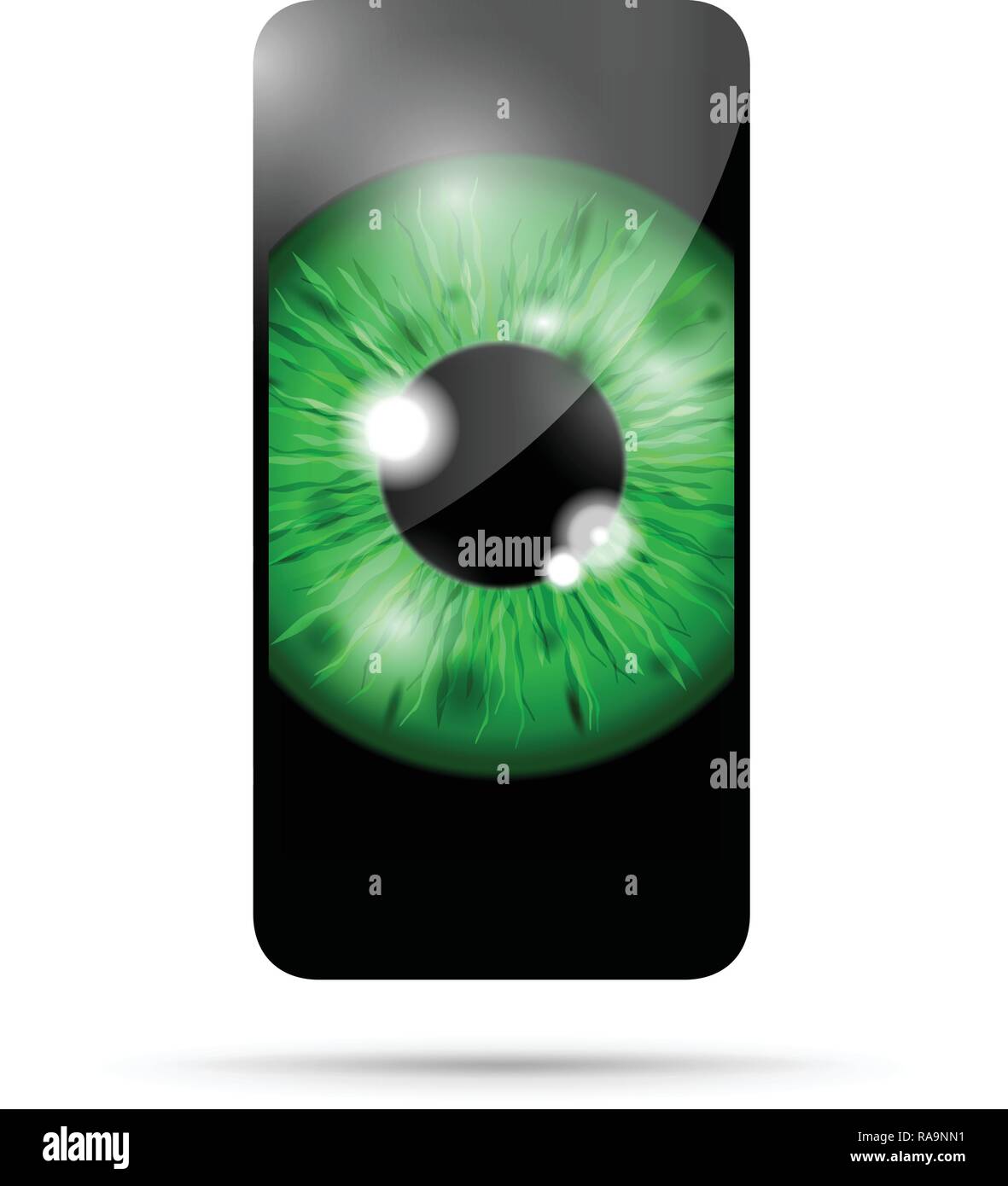 Abstract microchip processor on Stock Vector Images - Alamy