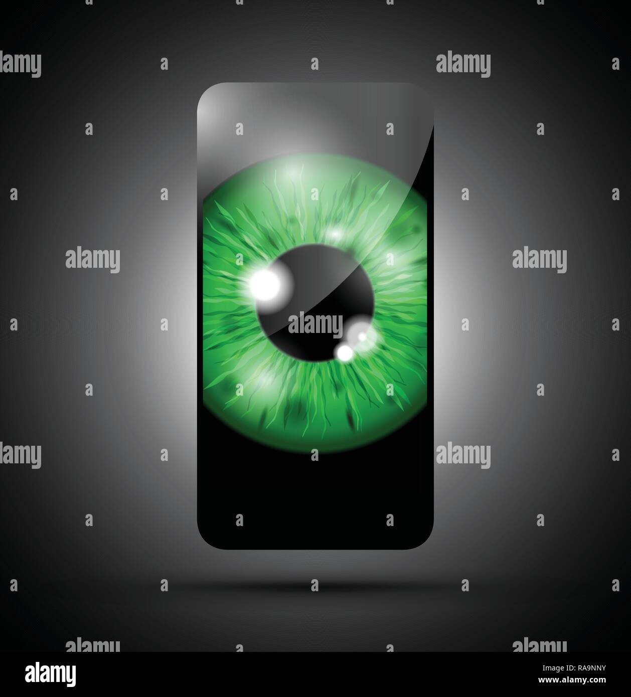 Cpu 3d icon on Stock Vector Images - Alamy