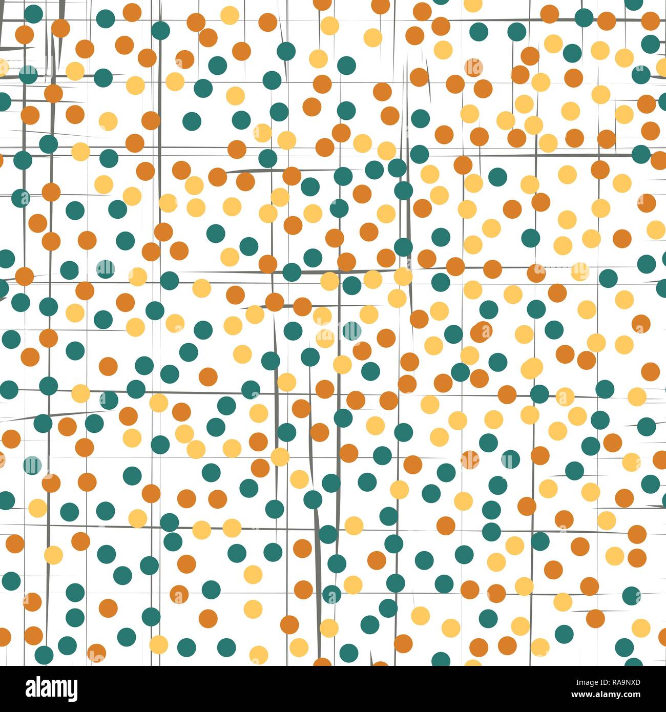 Vector repeating seamless polka dot pattern with dots . Geometric ...