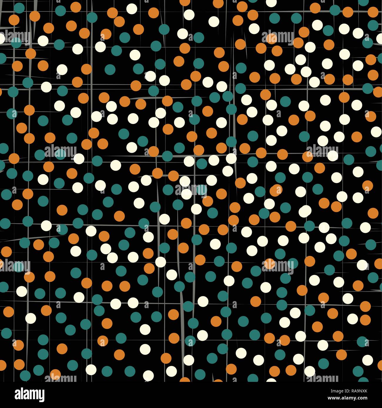 Vector repeating seamless polka dot pattern with dots . Geometric ...
