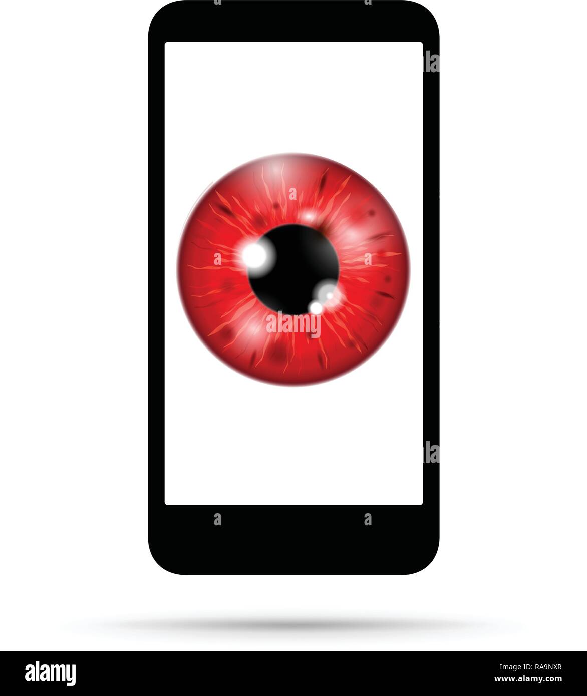 Eye reflection screen Stock Vector Images - Alamy