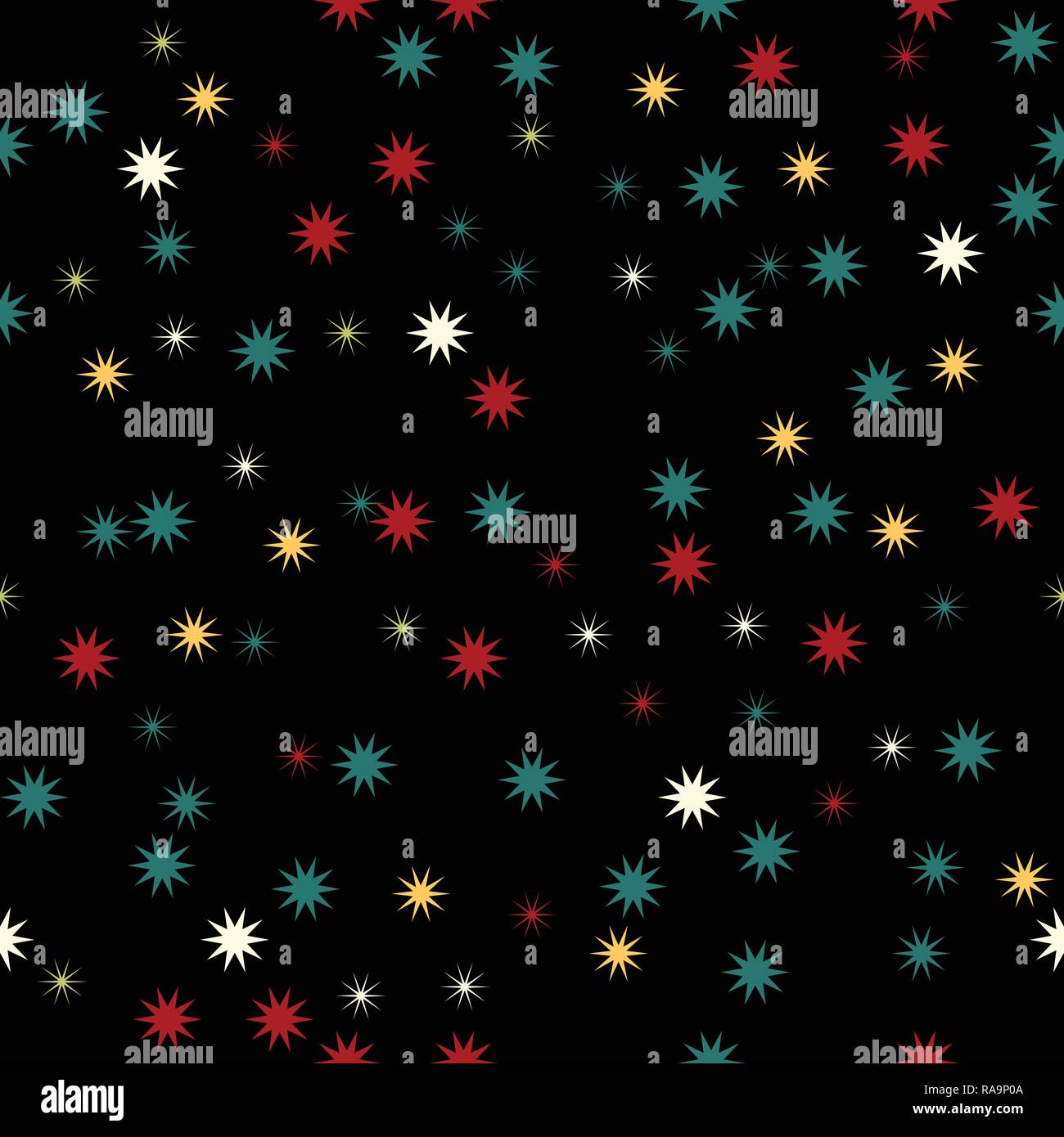 Holiday background, seamless pattern with stars. Vector illustration Stock Vector Image & Art ...
