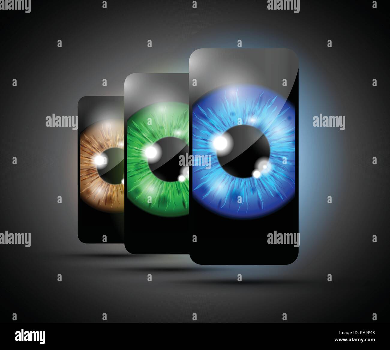 Realistic eyes Stock Vector Images - Alamy