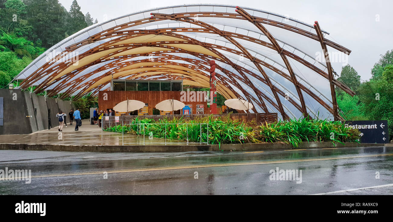 Waitomo Caves Entrance, Waitomo, New Zealand, North Island, NZ Stock ...