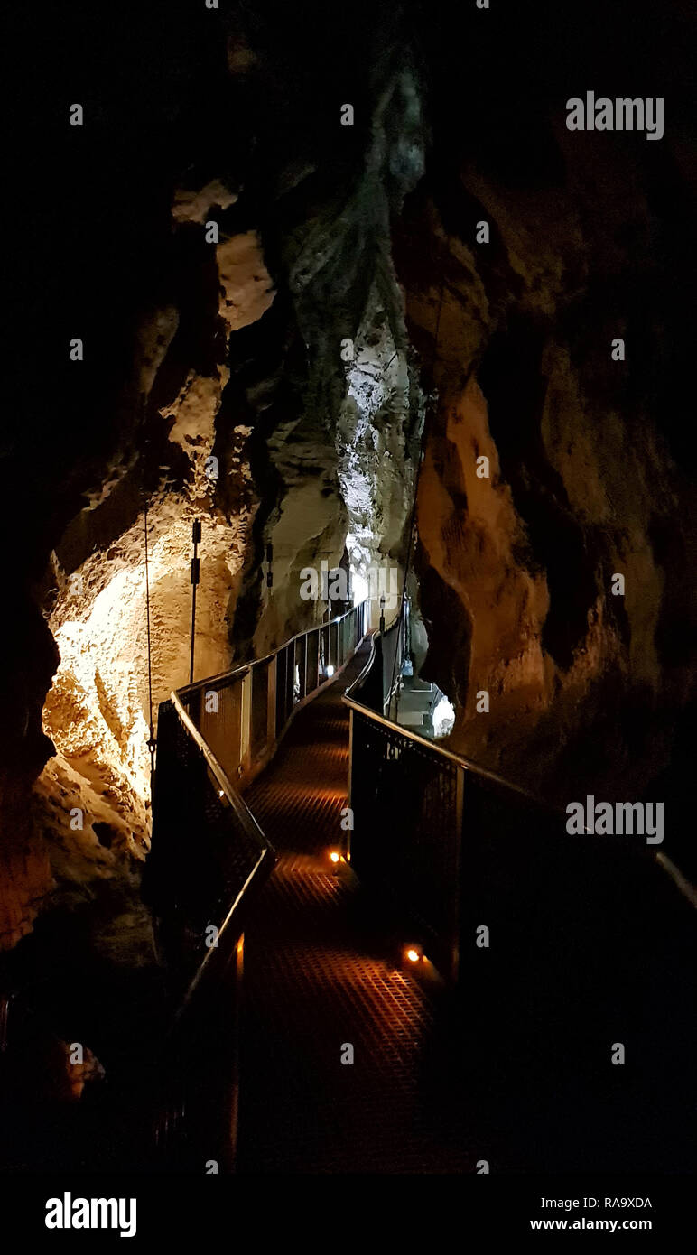 Ruakuri Caves, Waitomo, New Zealand, North Island, NZ Stock Photo - Alamy