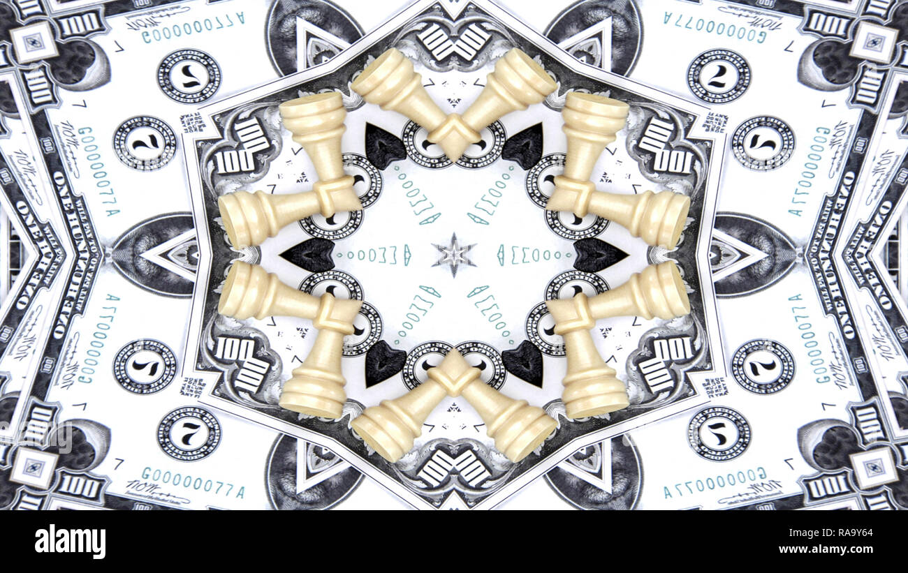 Abstract Money Concept Symmetric Pattern Ornamental Decorative ...