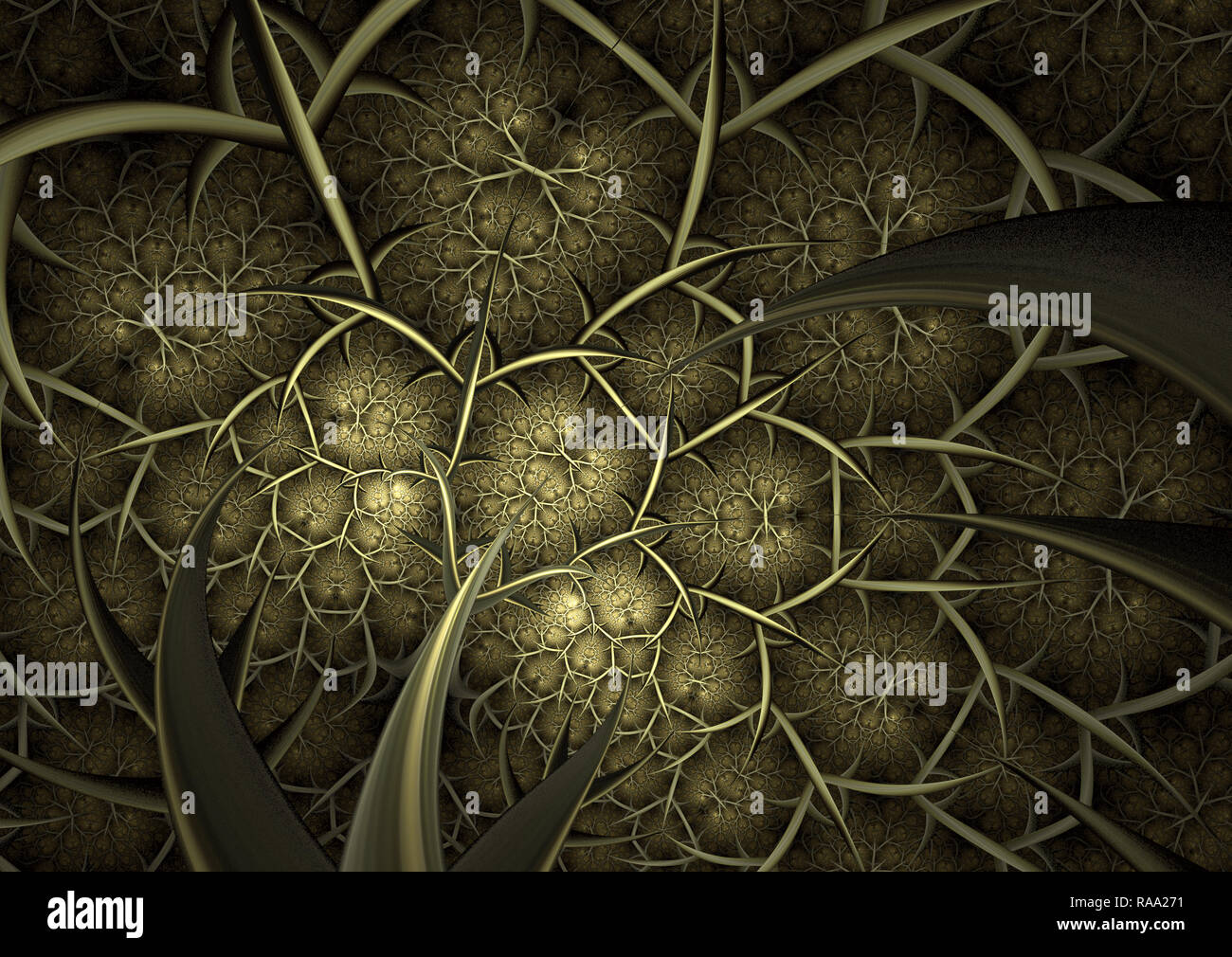 Abstract background of fractal Tree. Computer-generated image. Perfect ...