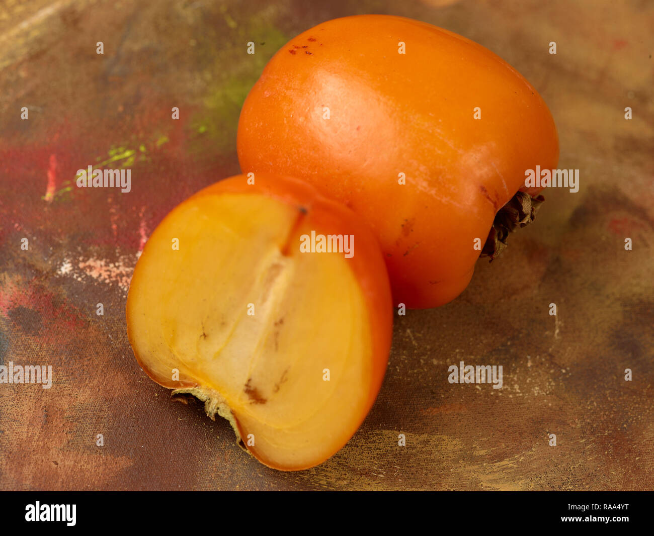 Sharon fruit food portrait still-life Stock Photo - Alamy