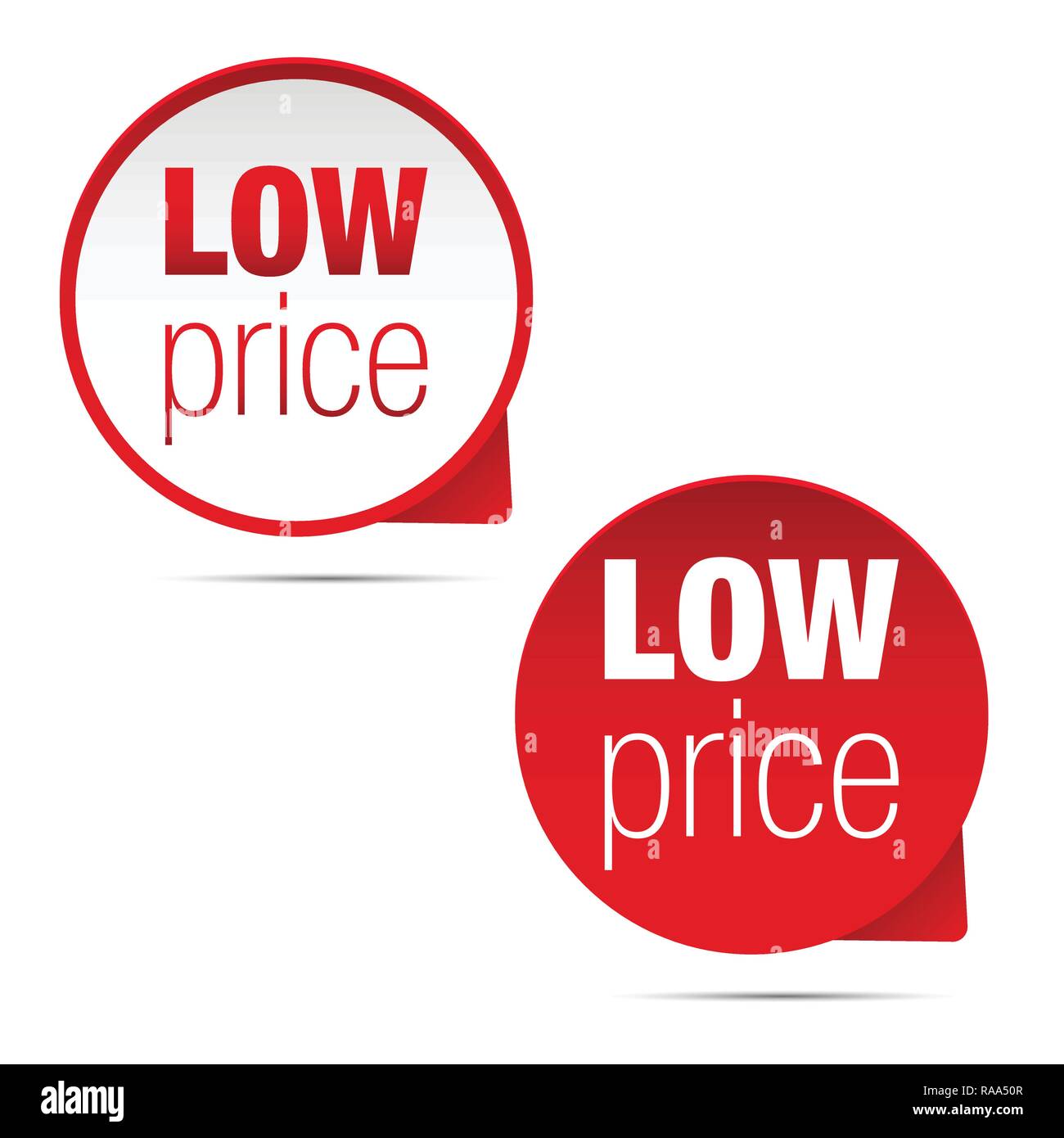 Prices low Stock Vector Images - Alamy