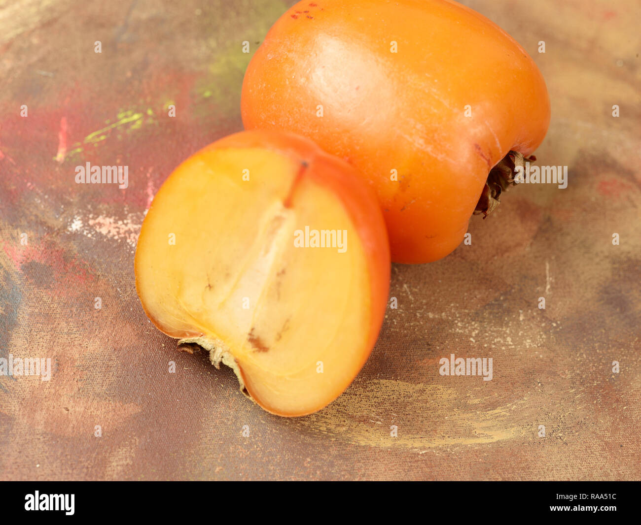 Sharon fruit food portrait still-life Stock Photo - Alamy