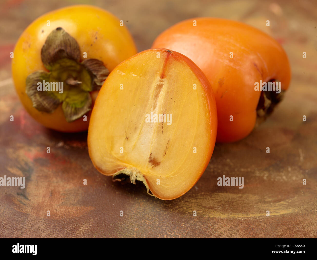 Sharon fruit food portrait still-life Stock Photo - Alamy