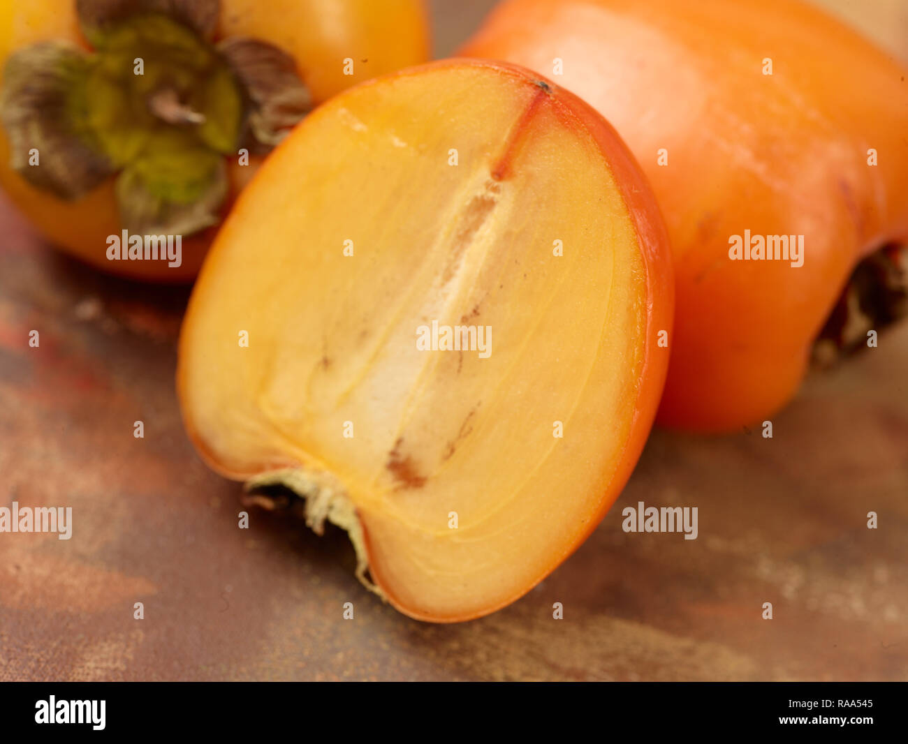 Sharon fruit food portrait still-life Stock Photo - Alamy