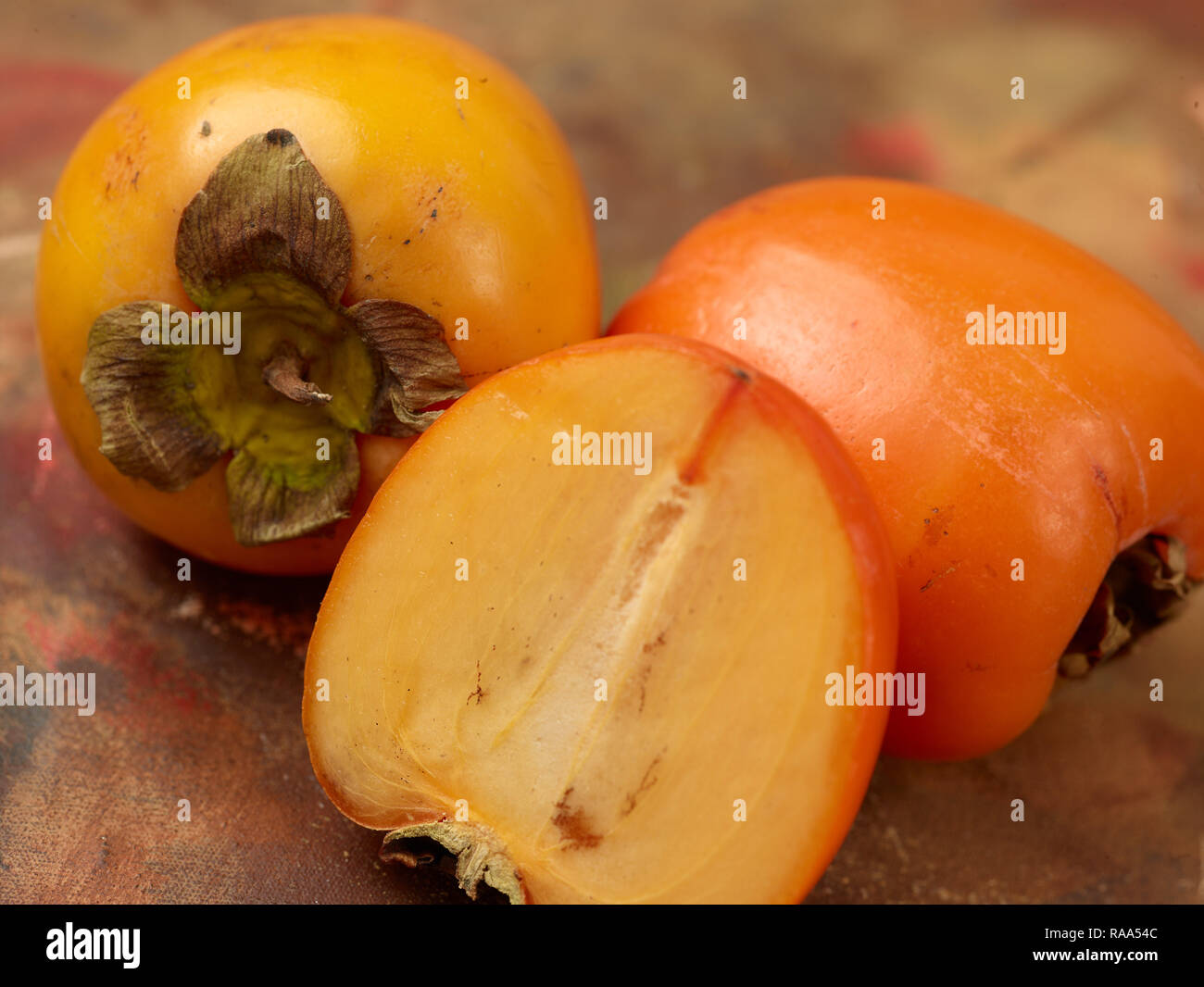 Sharon fruit food portrait still-life Stock Photo - Alamy