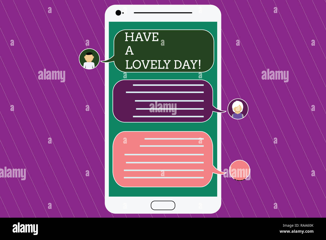 Text sign showing Have A Lovely Day. Conceptual photo Best wishes for ...