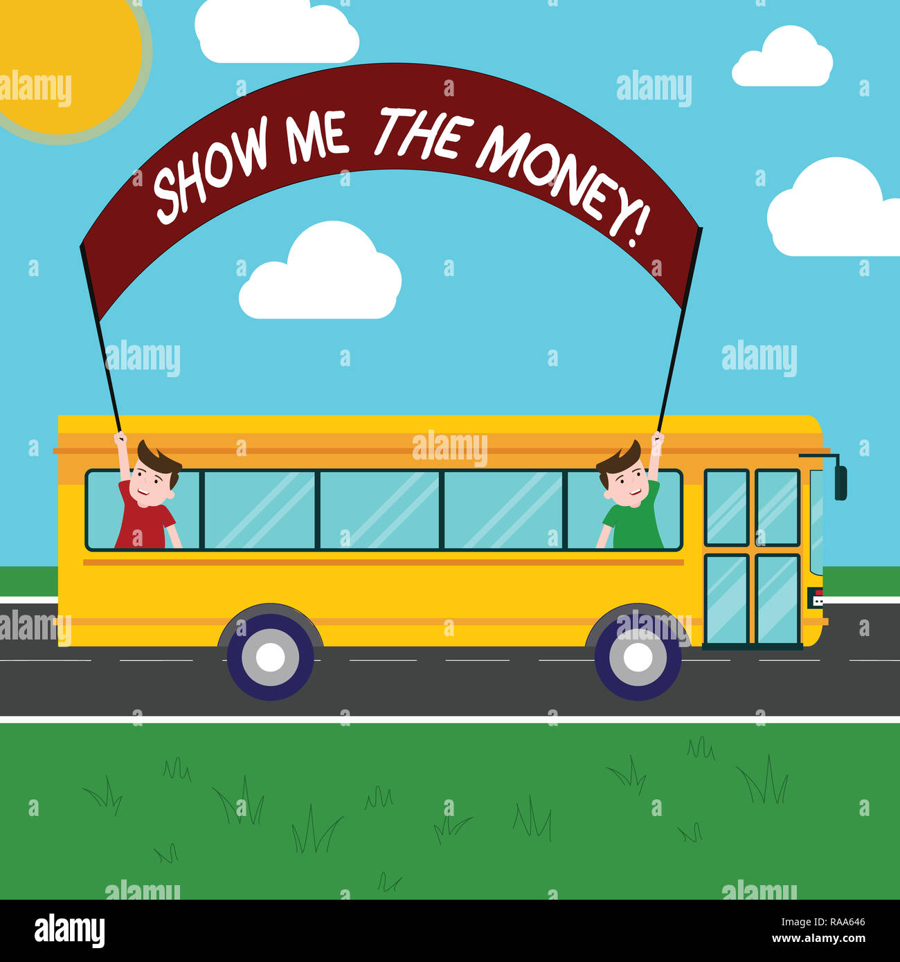 Handwriting text Show Me The Money. Concept meaning Showing the cash ...