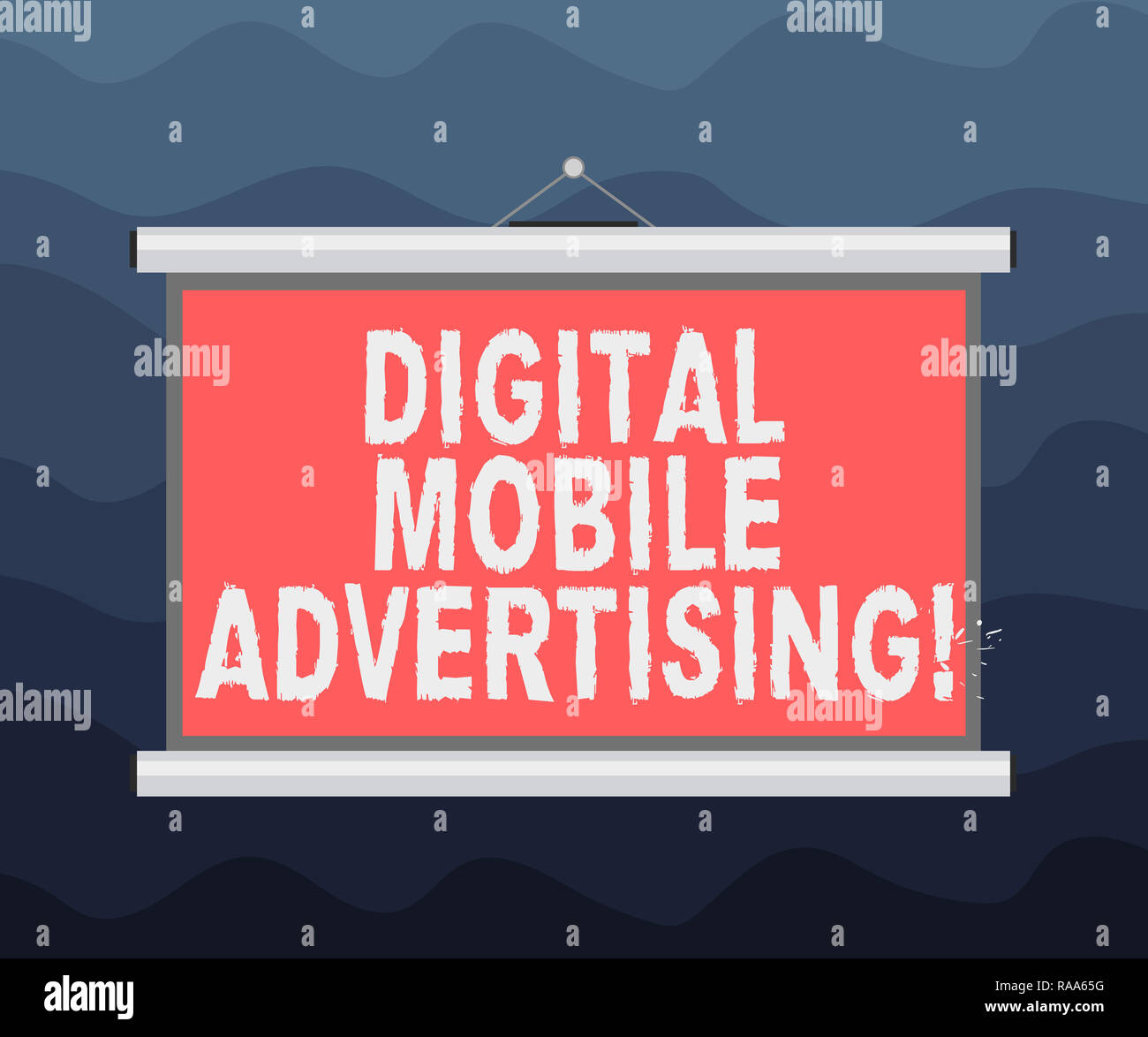 Writing note showing Digital Mobile Advertising. Business photo ...