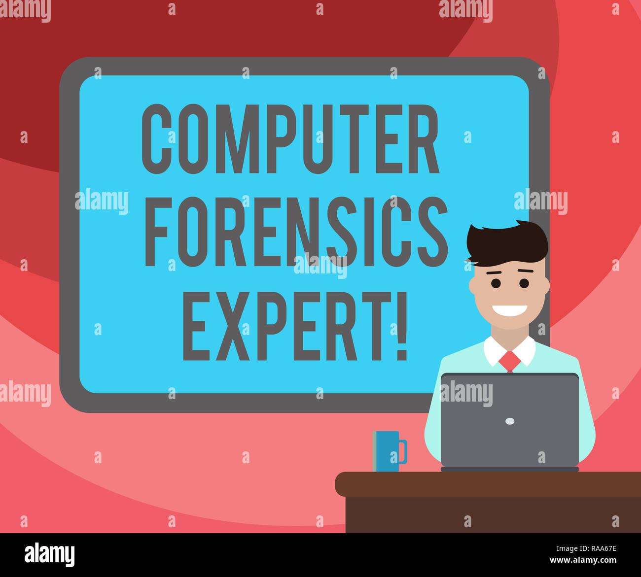 Text sign showing Computer Forensics Expert. Conceptual photo ...