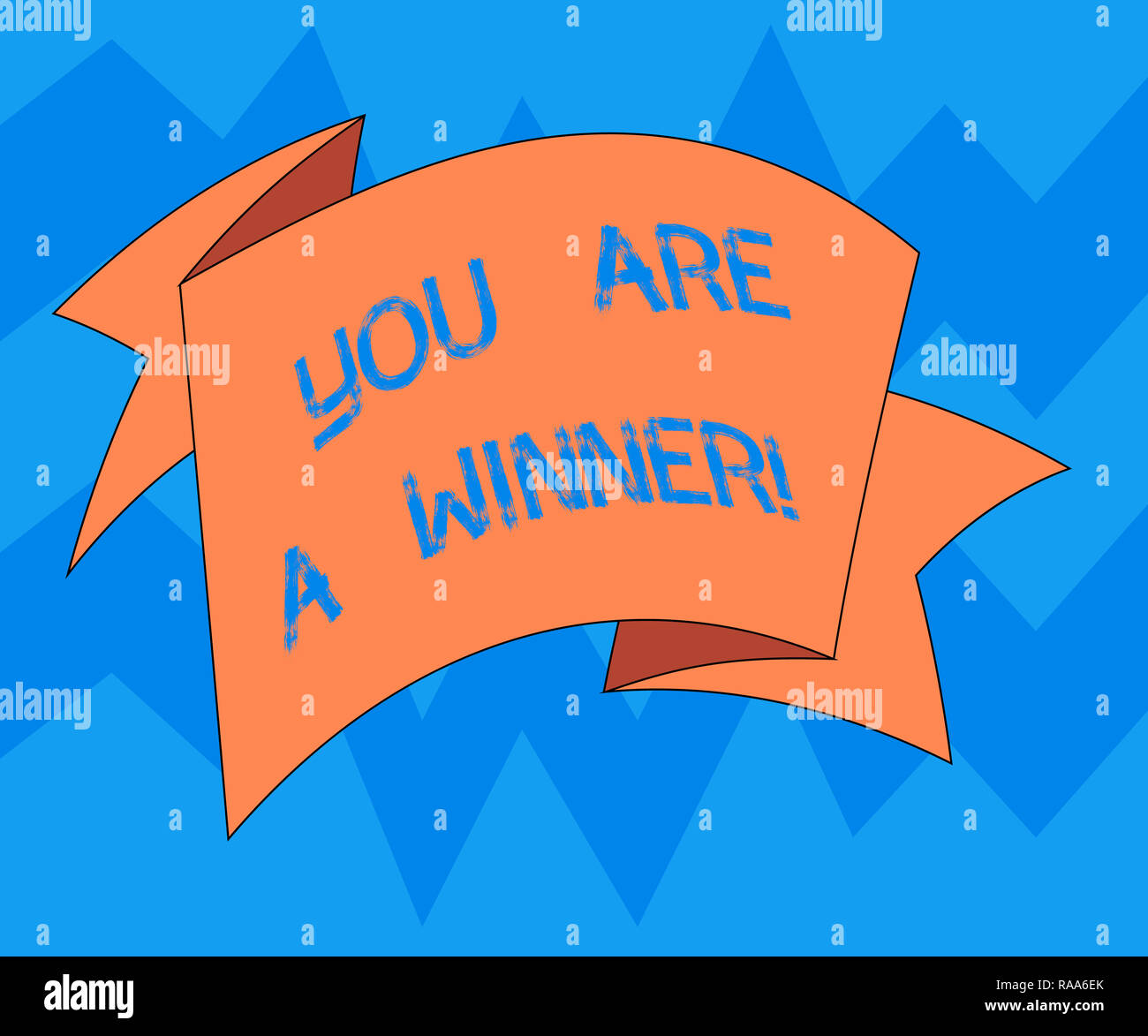 Text sign showing You Are A Winner. Conceptual photo Motivation ...