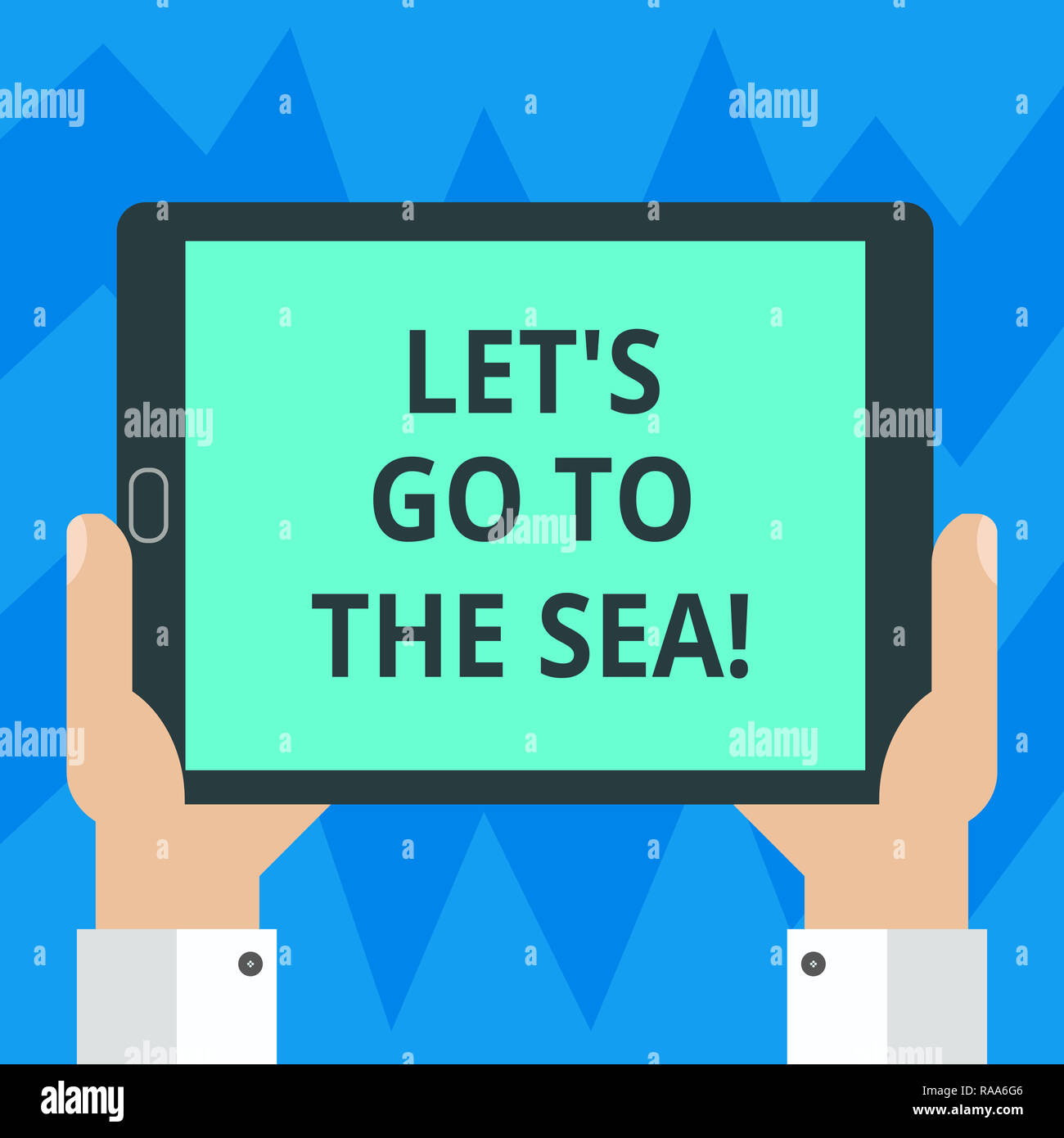 Text sign showing Let S Is Go To The Sea. Conceptual photo Invitation ...