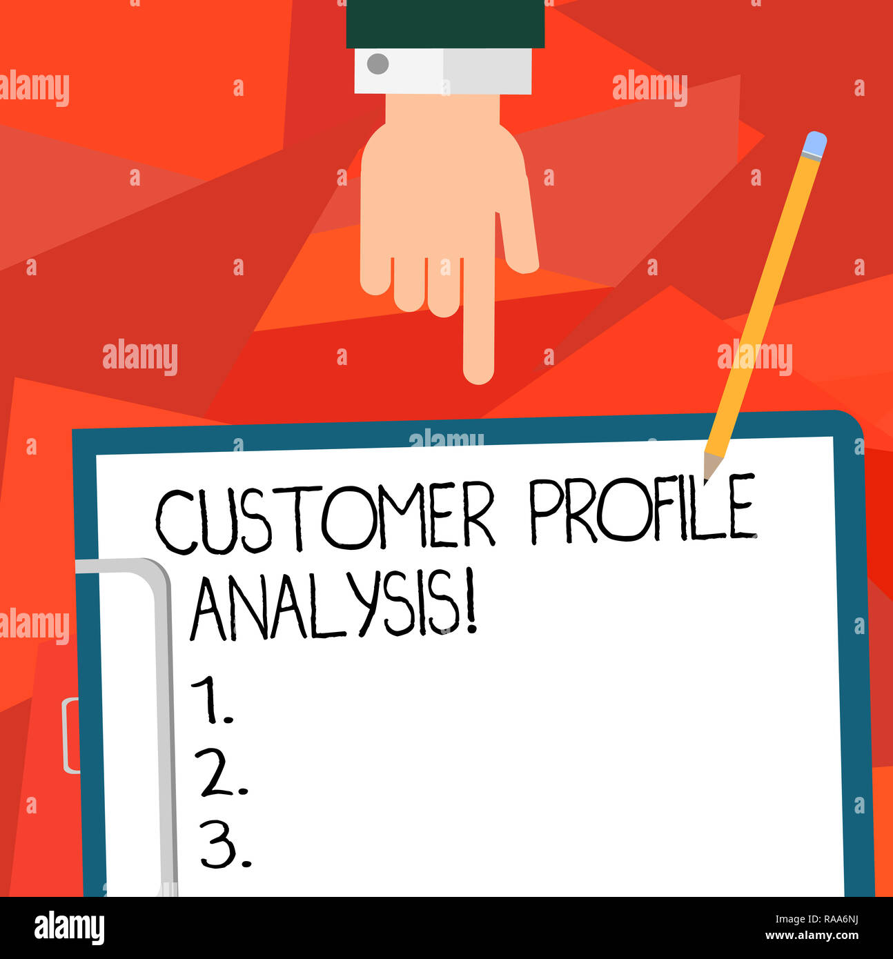 Conceptual hand writing showing Customer Profile Analysis. Business ...