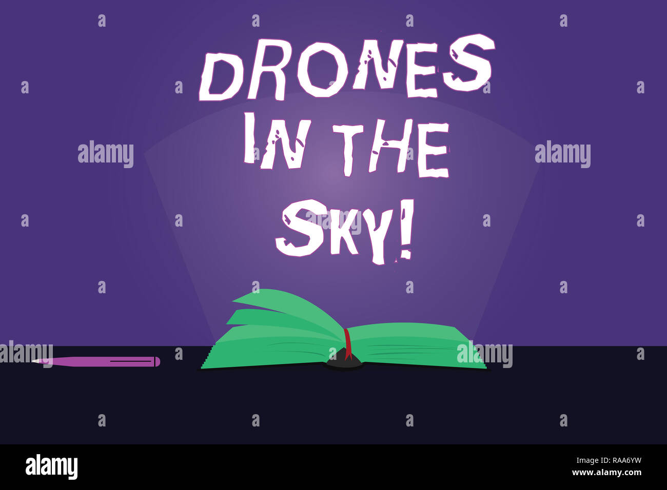 Writing note showing Drones In The Sky. Business photo showcasing ...