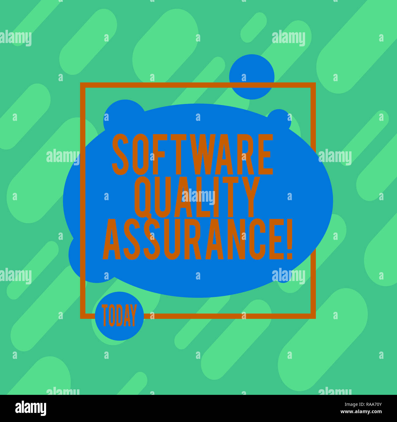 Handwriting text writing Software Quality Assurance. Concept meaning ...