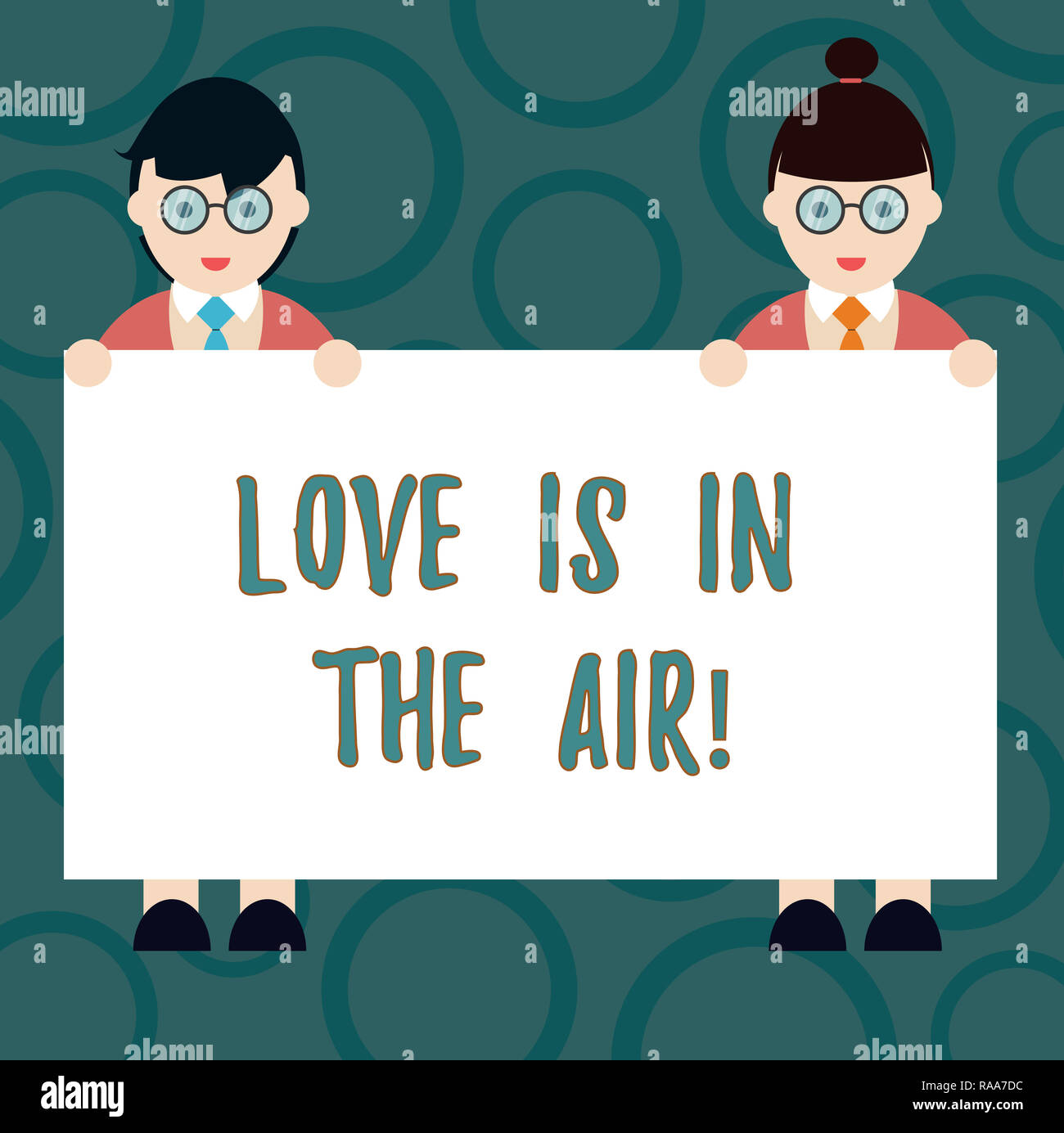 Writing note showing Love Is In The Air. Business photo showcasing ...