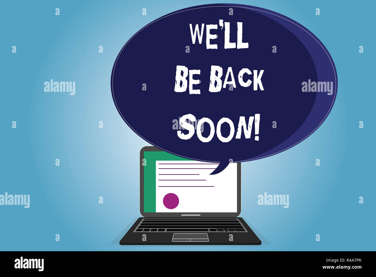 Gone to lunch sign hi-res stock photography and images - Alamy