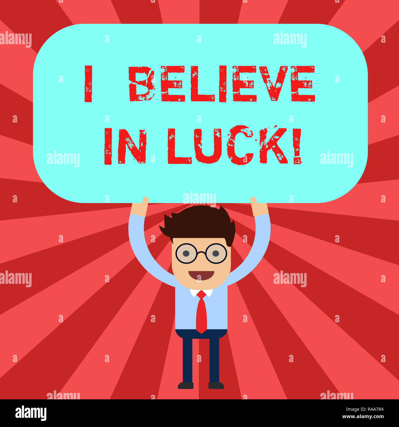 Handwriting text I Believe In Luck. Concept meaning To have faith in ...