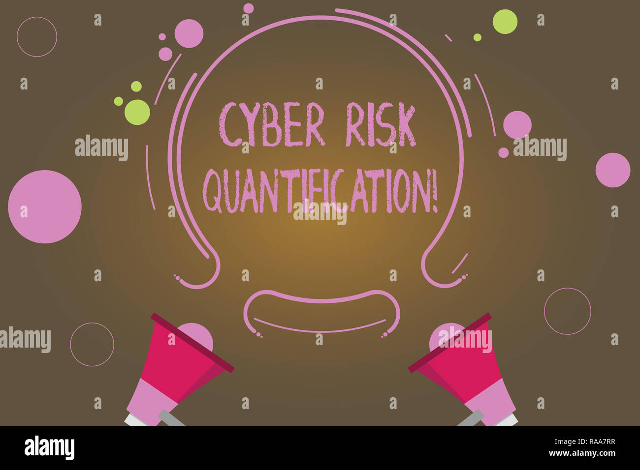 Text sign showing Cyber Risk Quantification. Conceptual photo maintain ...