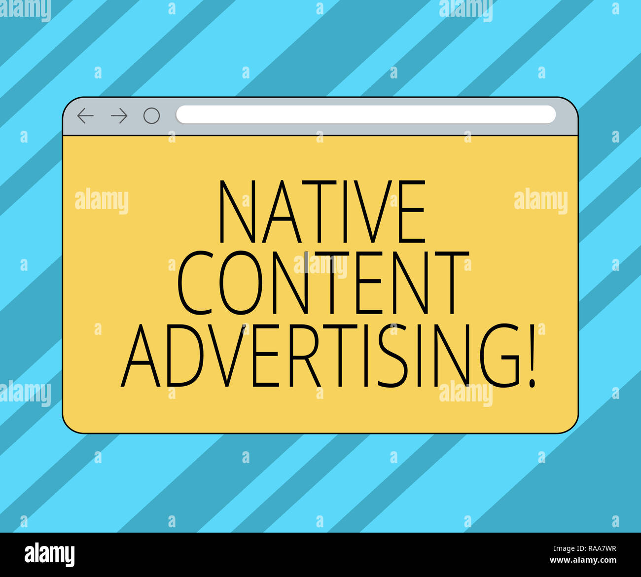Text sign showing Native Content Advertising. Conceptual photo Ad ...