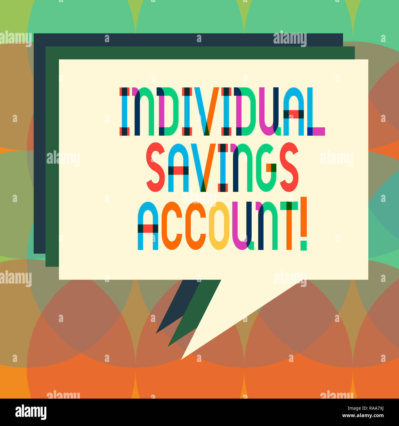 Word writing text Individual Savings Account. Business concept for ...