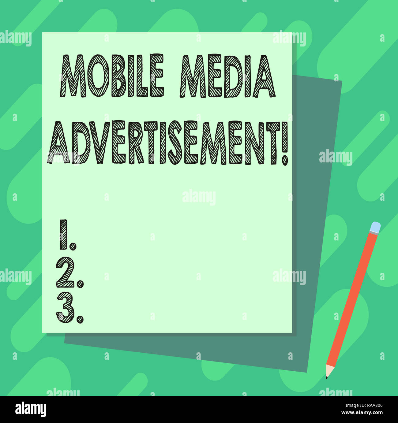 Word writing text Mobile Media Advertisement. Business concept for ...