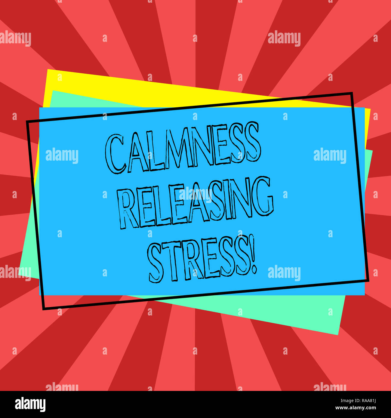 Text sign showing Calmness Releasing Stress. Conceptual photo ...
