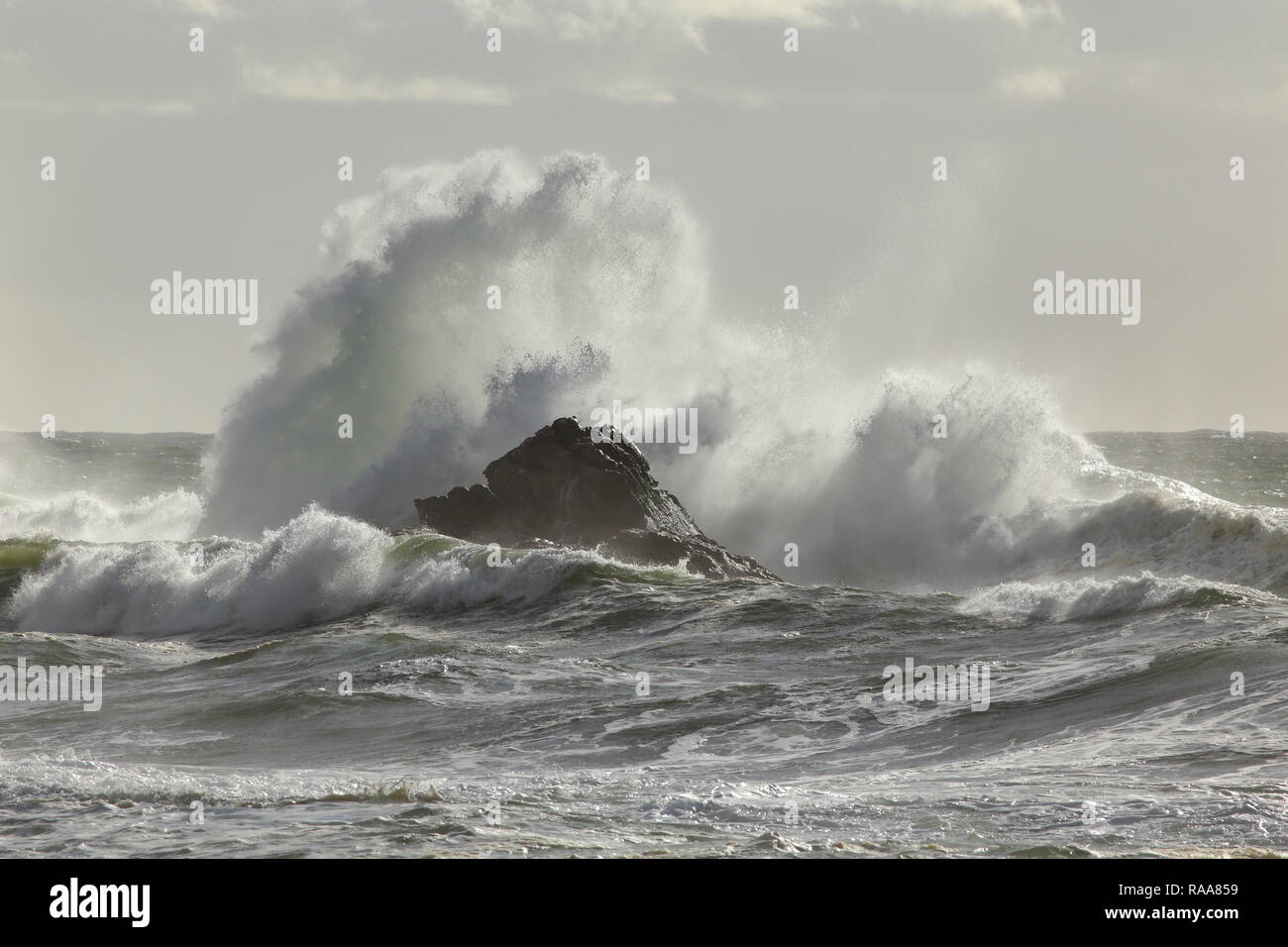 Big stormy sea wave splash Stock Photo - Alamy