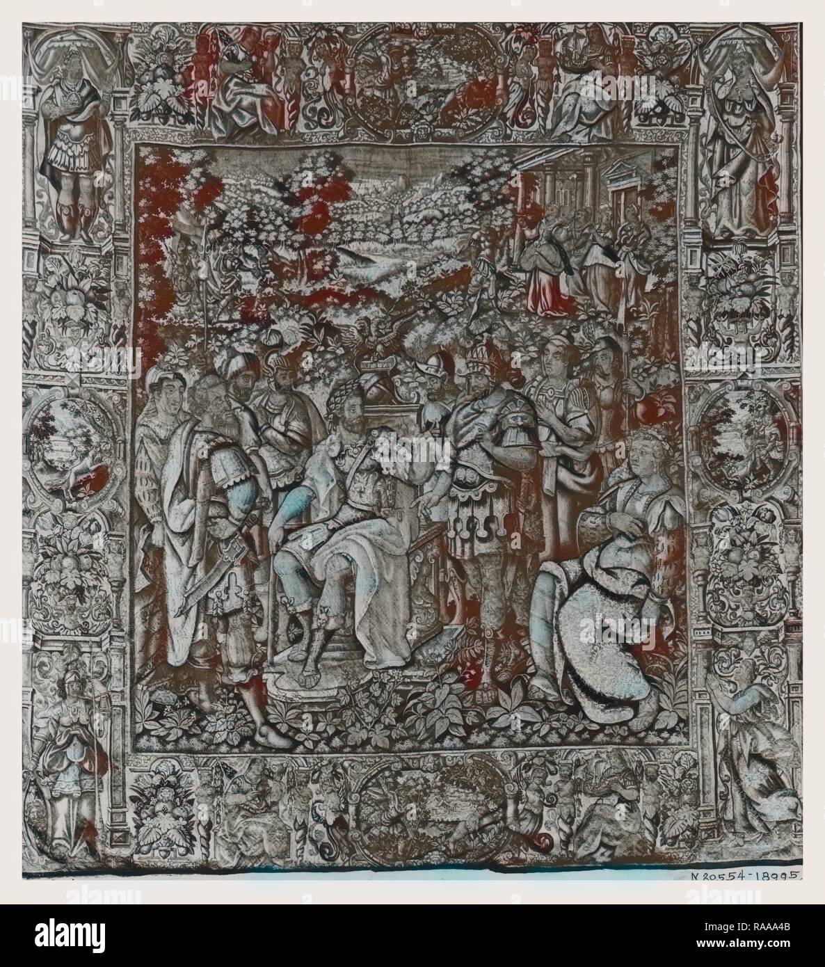 Ulysses as King of Ithaca holding counsel with his courtiers ...