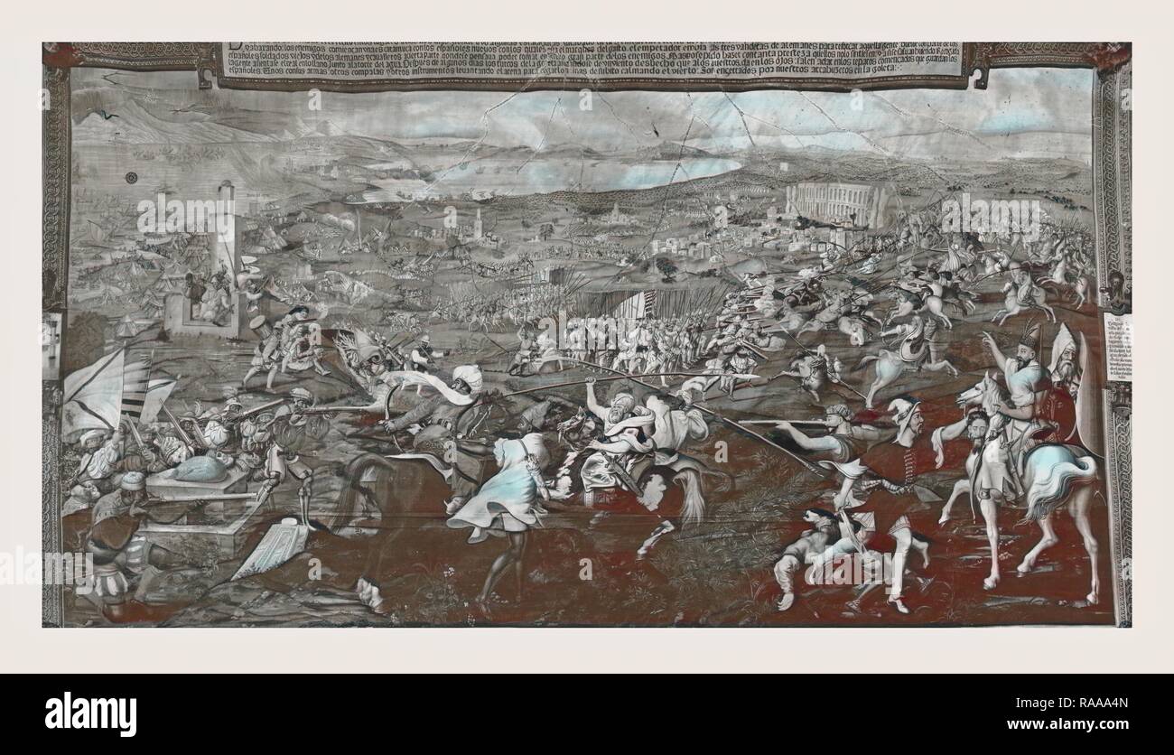 Attack on Goleta [or Goletta, or La Goulette]. Reimagined by Gibon ...