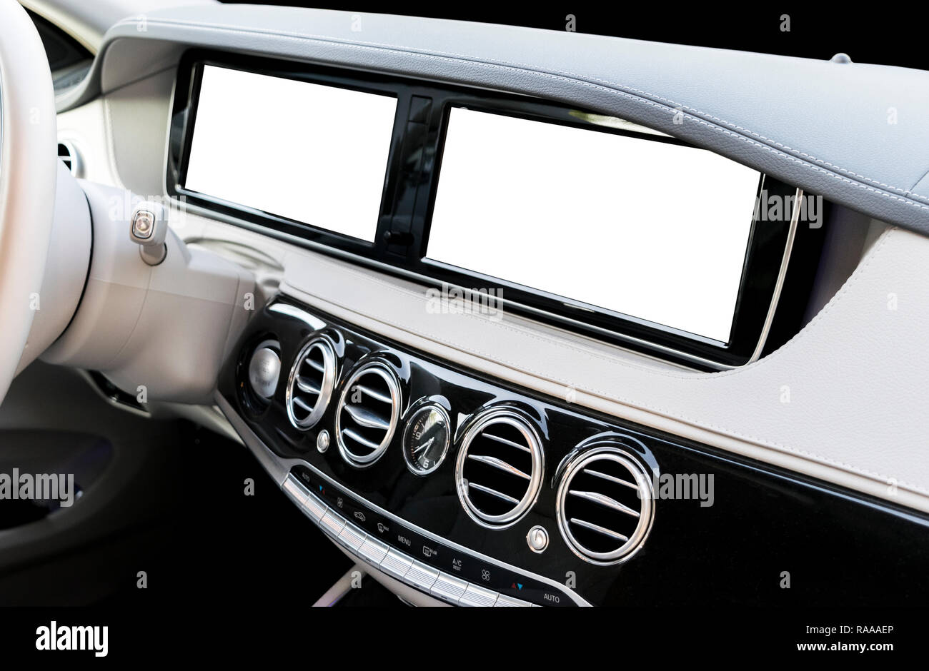 White Screen system display for GPS Navigation and Multimedia as ...