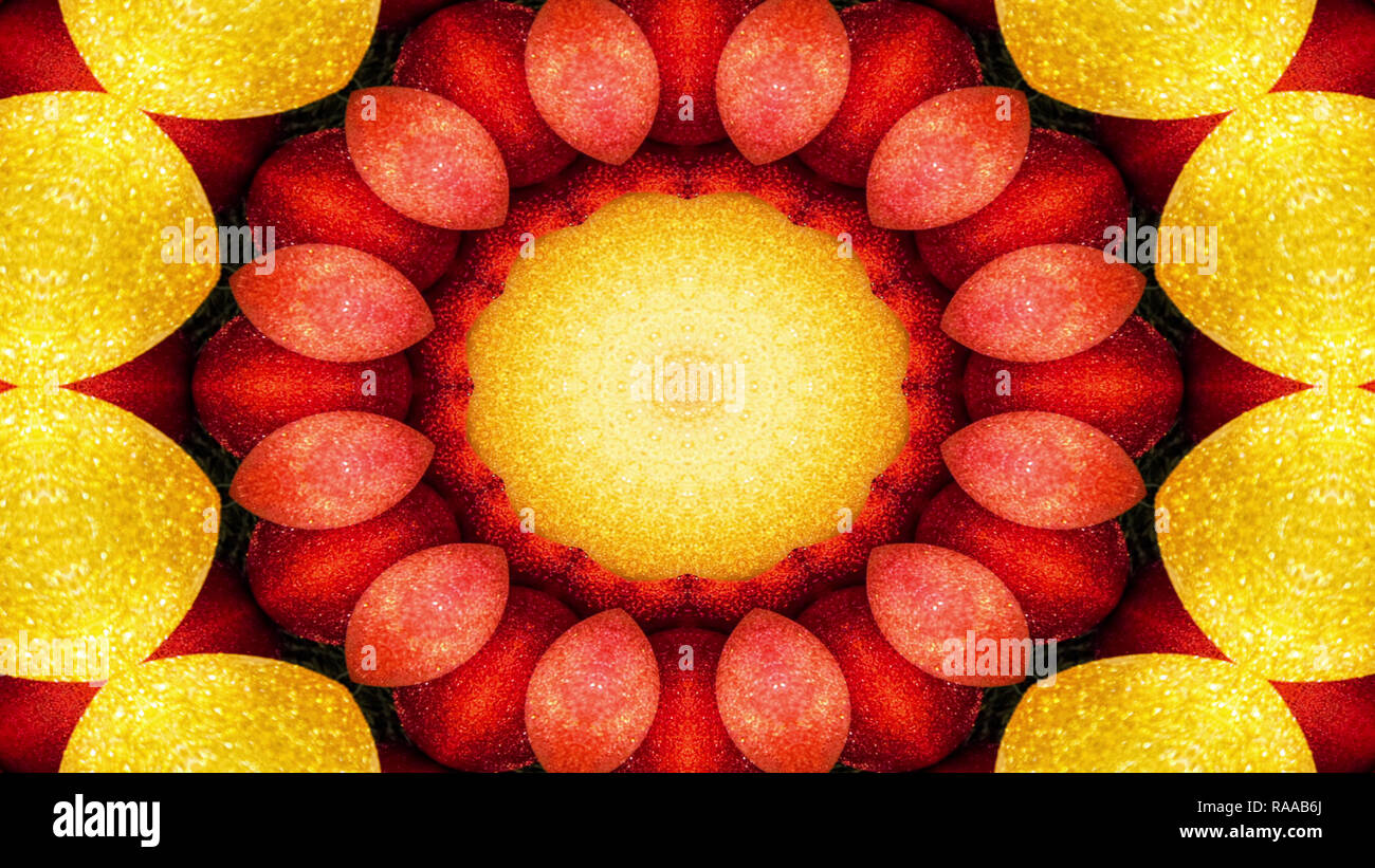 Abstract Vegetable Food Concept Symmetric Pattern Ornamental Decorative ...