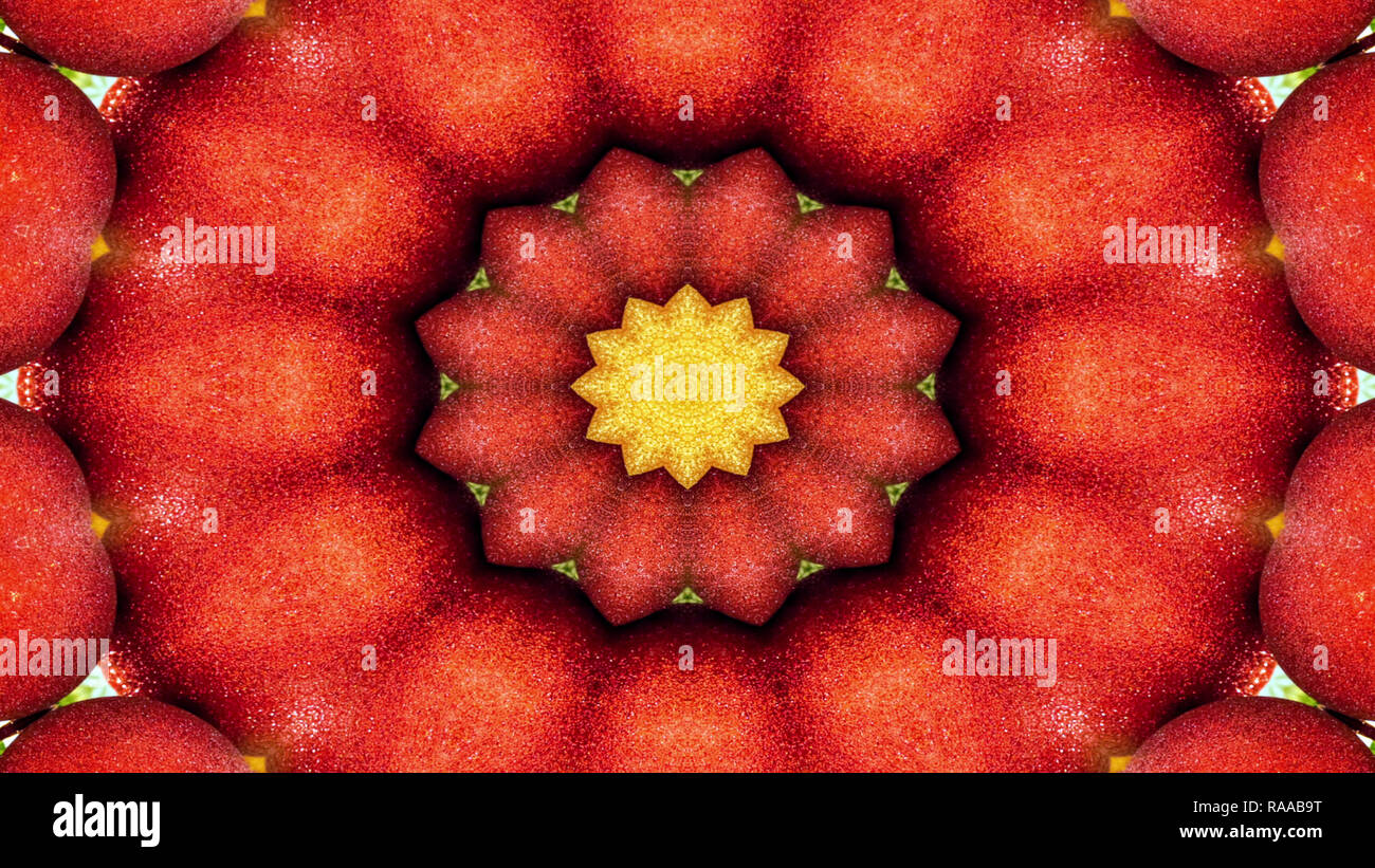 Abstract Vegetable Food Concept Symmetric Pattern Ornamental Decorative ...