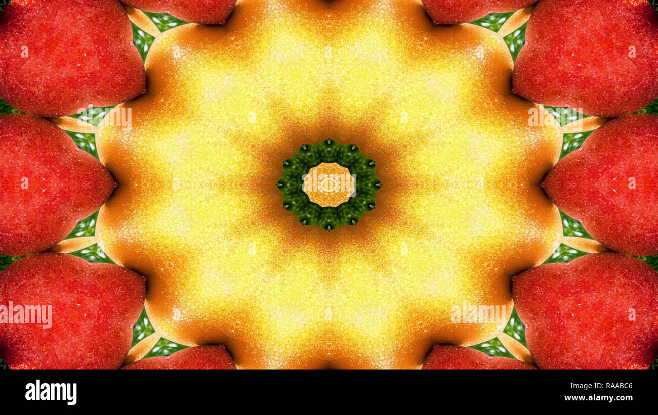 Abstract Vegetable Food Concept Symmetric Pattern Ornamental Decorative ...