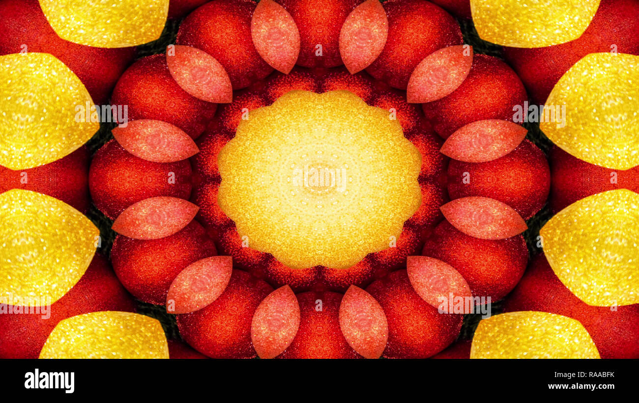 Abstract Vegetable Food Concept Symmetric Pattern Ornamental Decorative ...