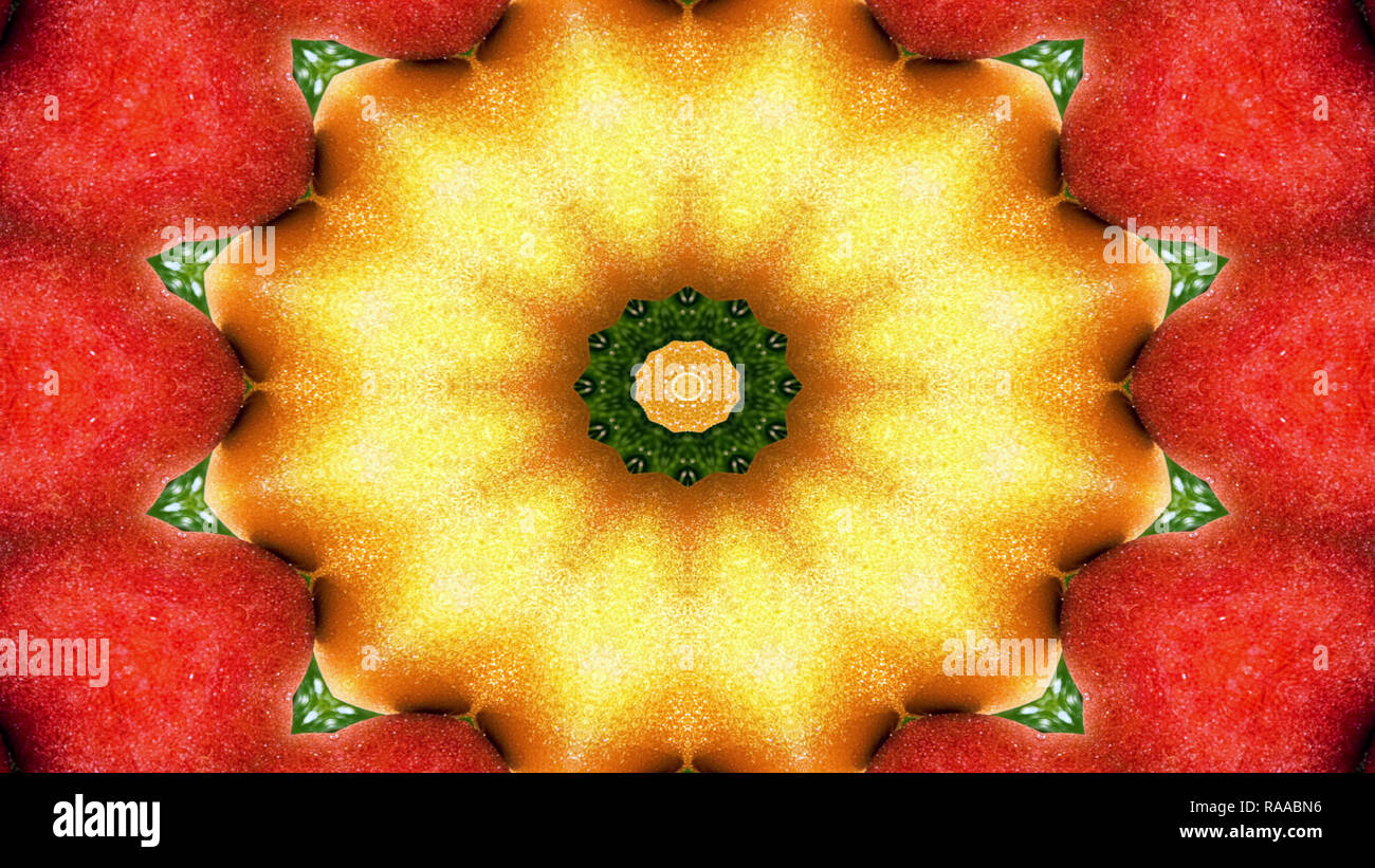 Abstract Vegetable Food Concept Symmetric Pattern Ornamental Decorative ...