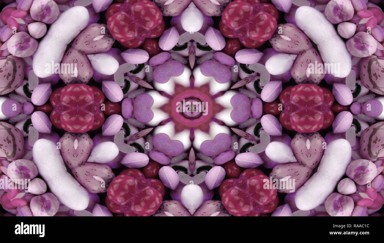 Abstract Vegetable Food Concept Symmetric Pattern Ornamental Decorative ...