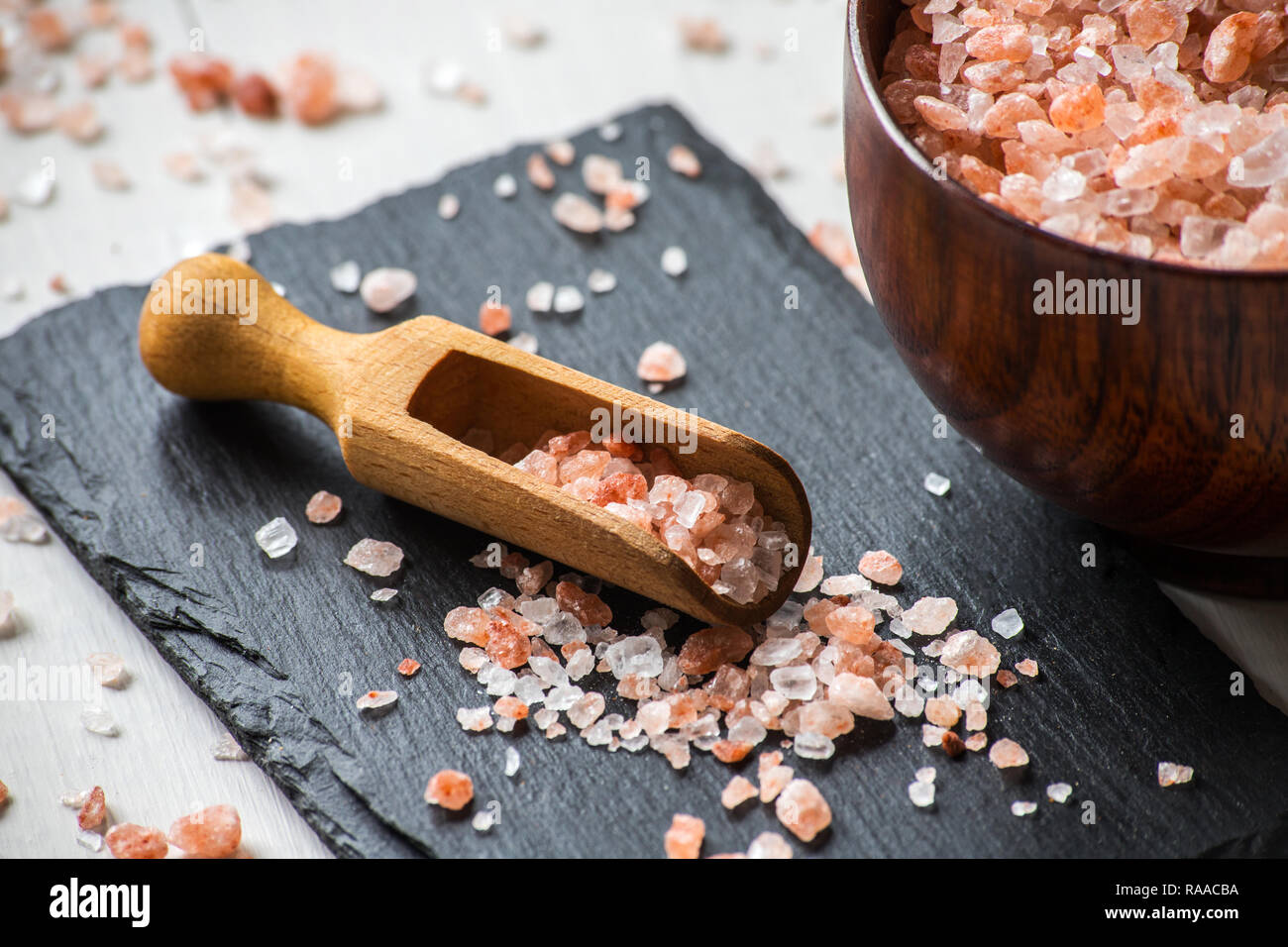 himalayan crystal salt Stock Photo - Alamy