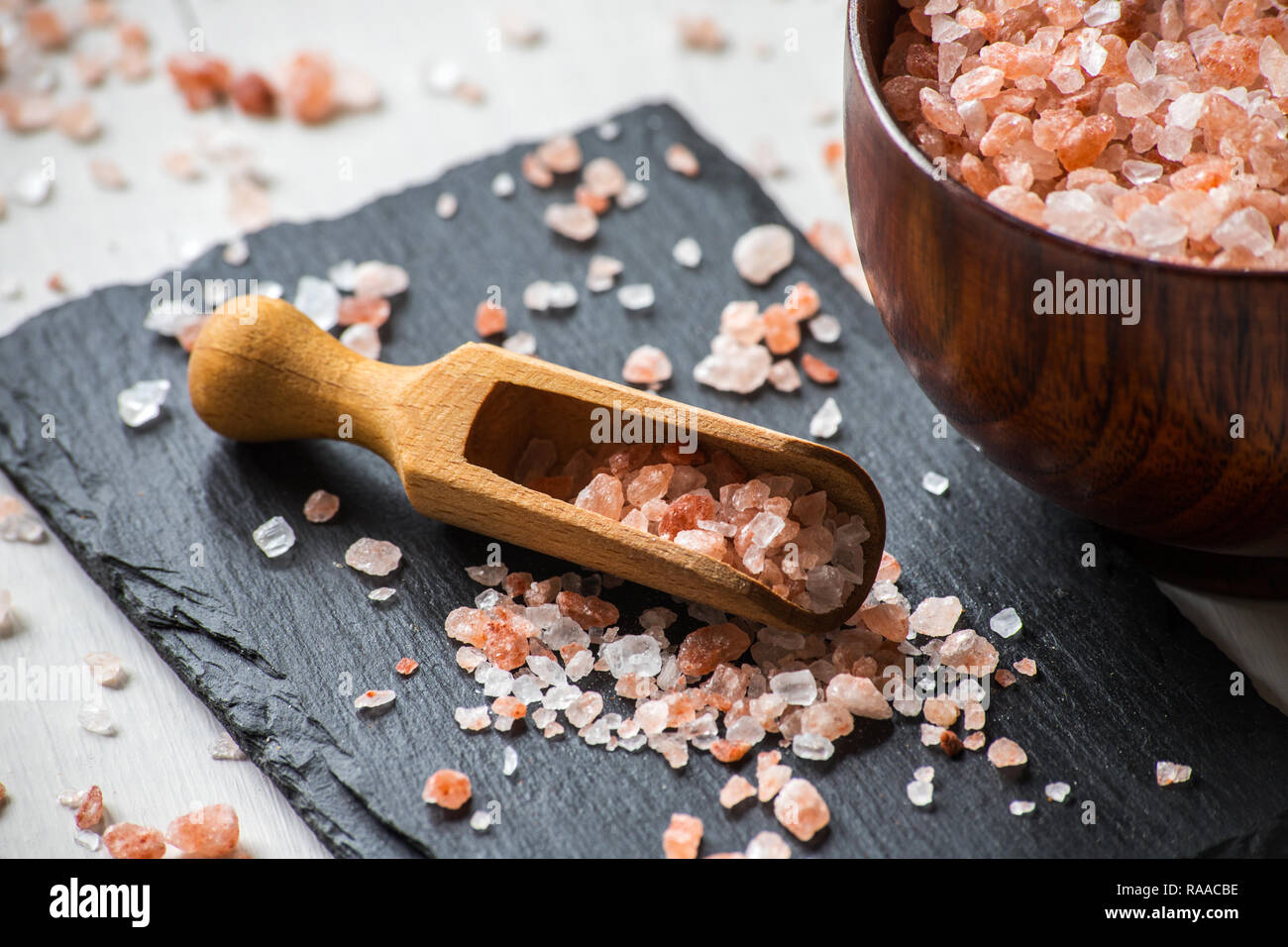 himalayan crystal salt Stock Photo - Alamy