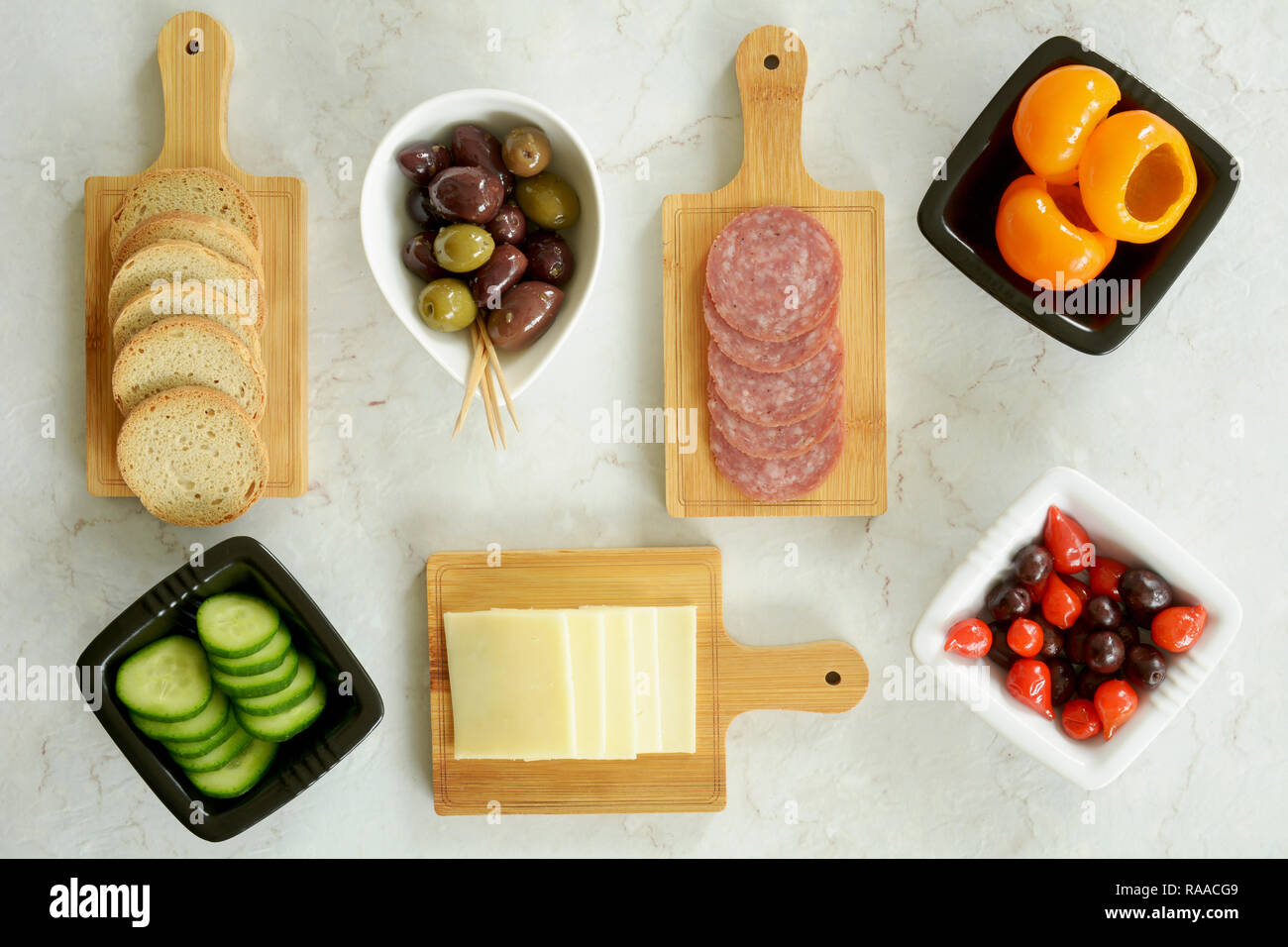 Mini appetizer trays hi-res stock photography and images - Alamy